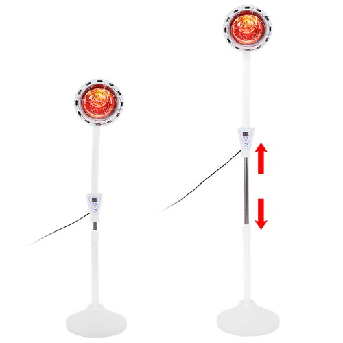 275W Floor Stand Infrared Light Heating Therapy Lamp Pain Relief ...