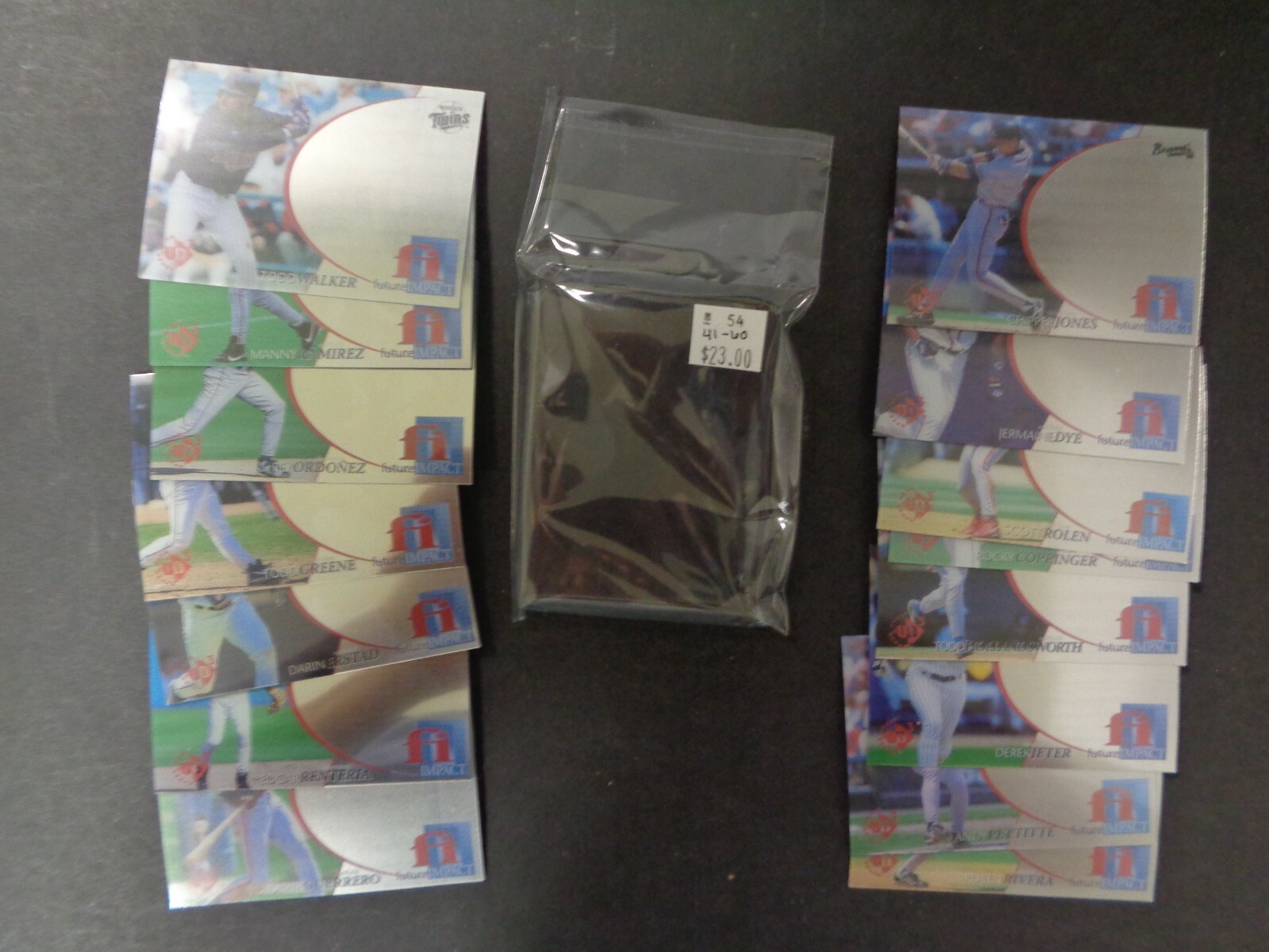 Lot of 15 UD3 Upper Deck Baseball Future Impact, Chipper Jones, Jeter ...