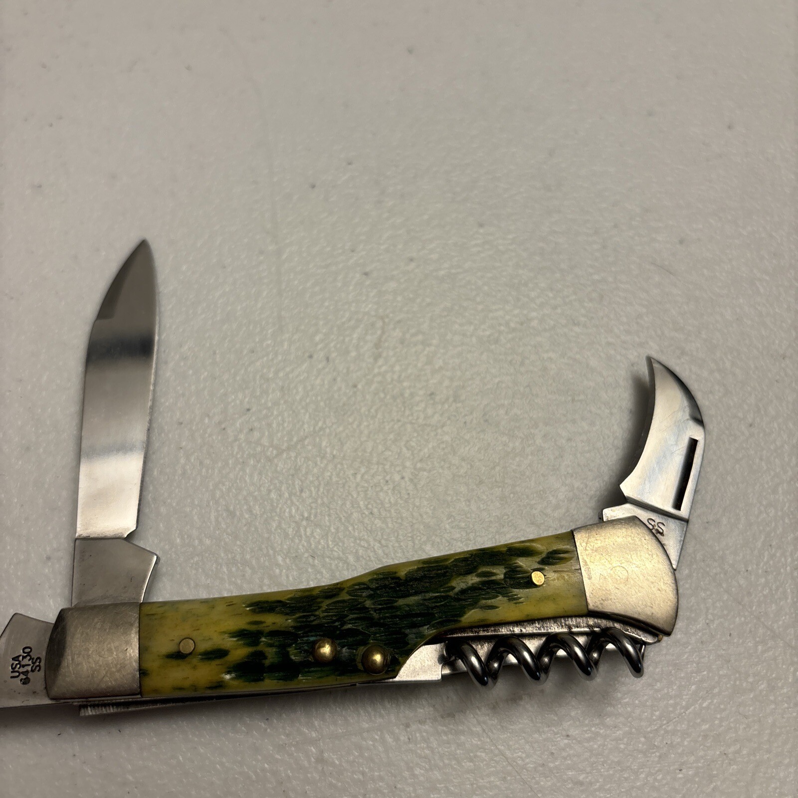 CASE XX BARTENDER KNIFE 64130 GREEN BONE 2003 | eBay