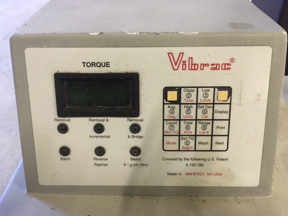 VIBRAC 1402 CAP TORQUE MEASURING SYSTEM | eBay