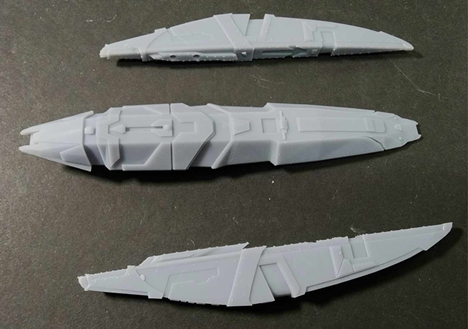 1/2500 scale Jem'Hadar Battle Cruiser Starship Star Trek 3d printed ...