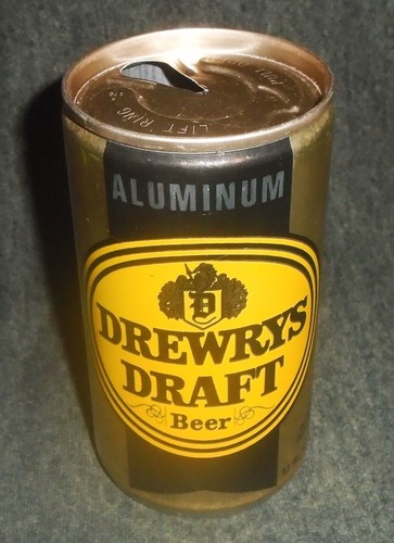 Clean Drewrys Draft Beer "Lift Ring - Pull Open" Beer Can, South Bend ...