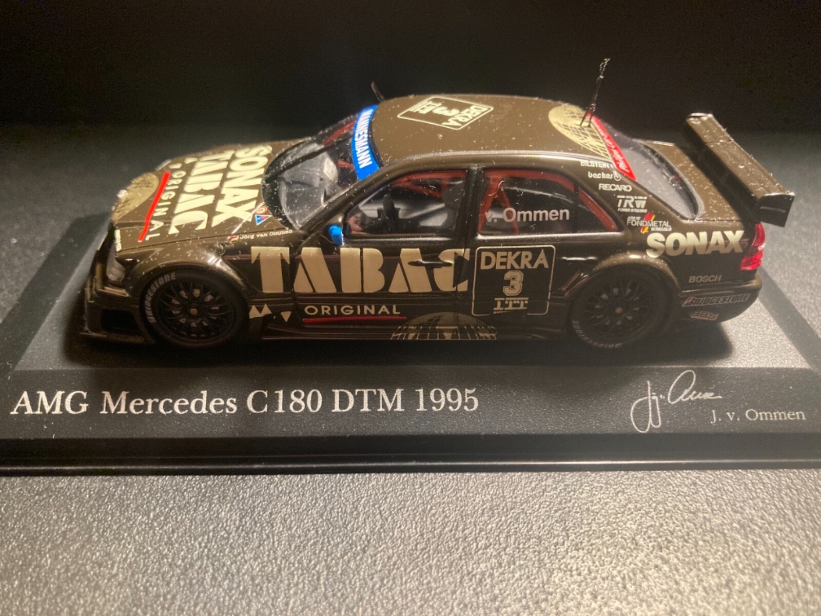 Mercedes Benz C-class C180 DTM AMG W202 1995 Minichamps in 1/43 scale ...