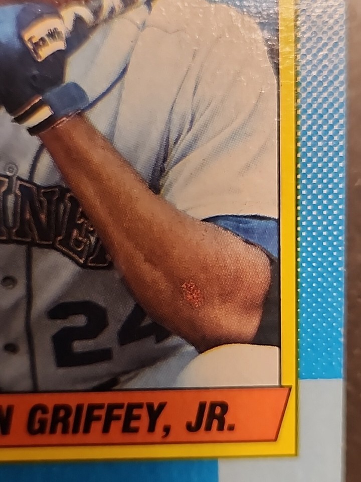 1990 Topps Ultra Rare KEN GRIFFEY JR All-Star Rookie #336 Bloody Scar ...