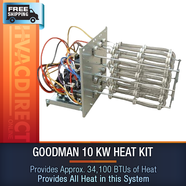 Goodman 2 Ton 13.4 SEER2 Air Conditioner Package Unit AC System, 10kW ...