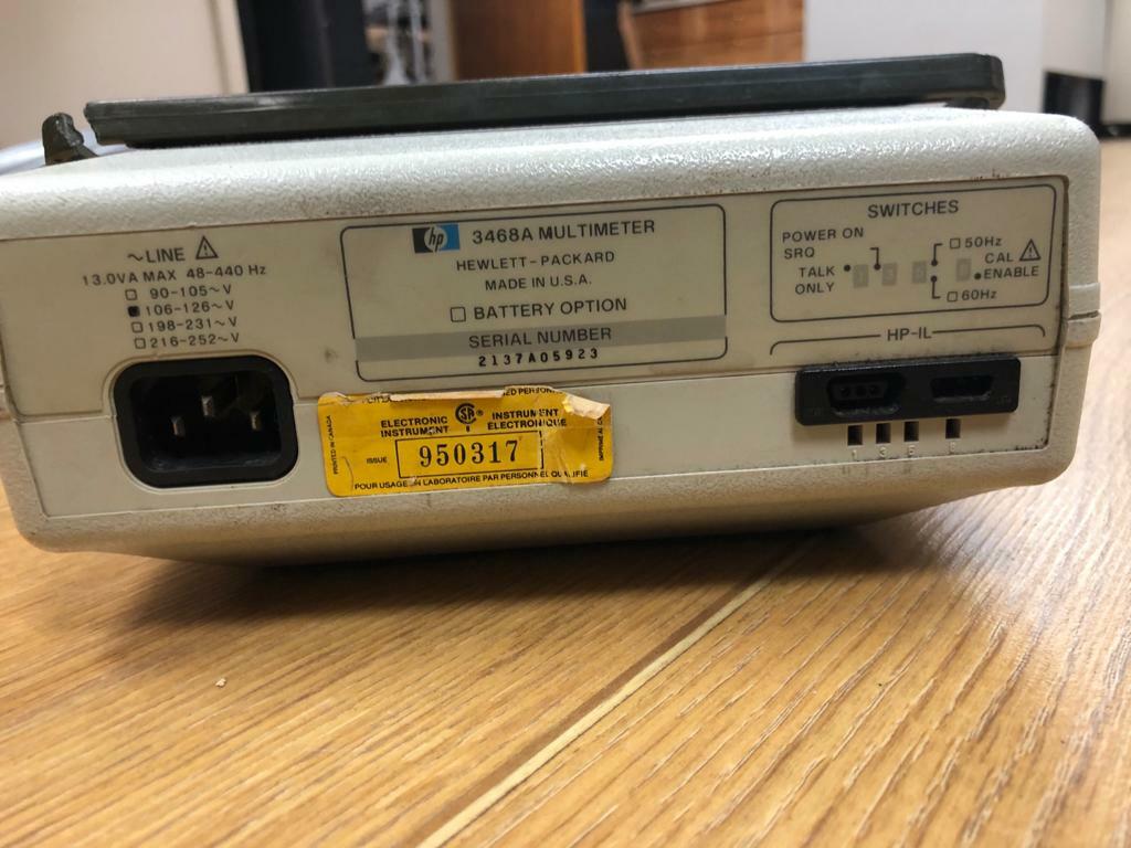 HP Hewlett Packard 3468A Multimeter T34627 | eBay
