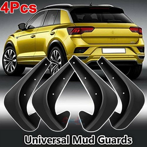 4x Universal Car Front Rear Mud Flaps Splash Guard Fenders Mudguards w ...