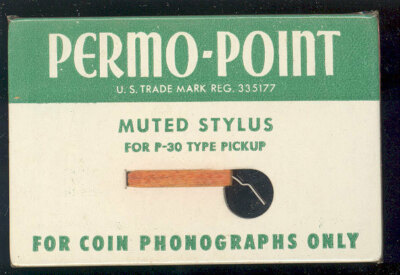 Permo-Point Muted Stylus for P-30 Type Pickup For Coin Phonographs Only ...