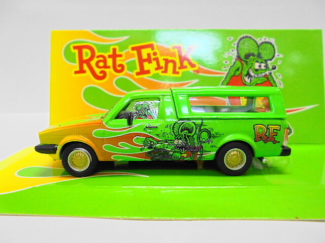 Opened Tarmac Works Rat Fink 1/64 Volkswagen Caddy Hot Rod Mini Car ...