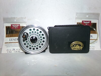 RYOBI SF-706 FLY FISHING REEL WT. 4-5-6 FLOATING LINE LEADER FLYBOX ...