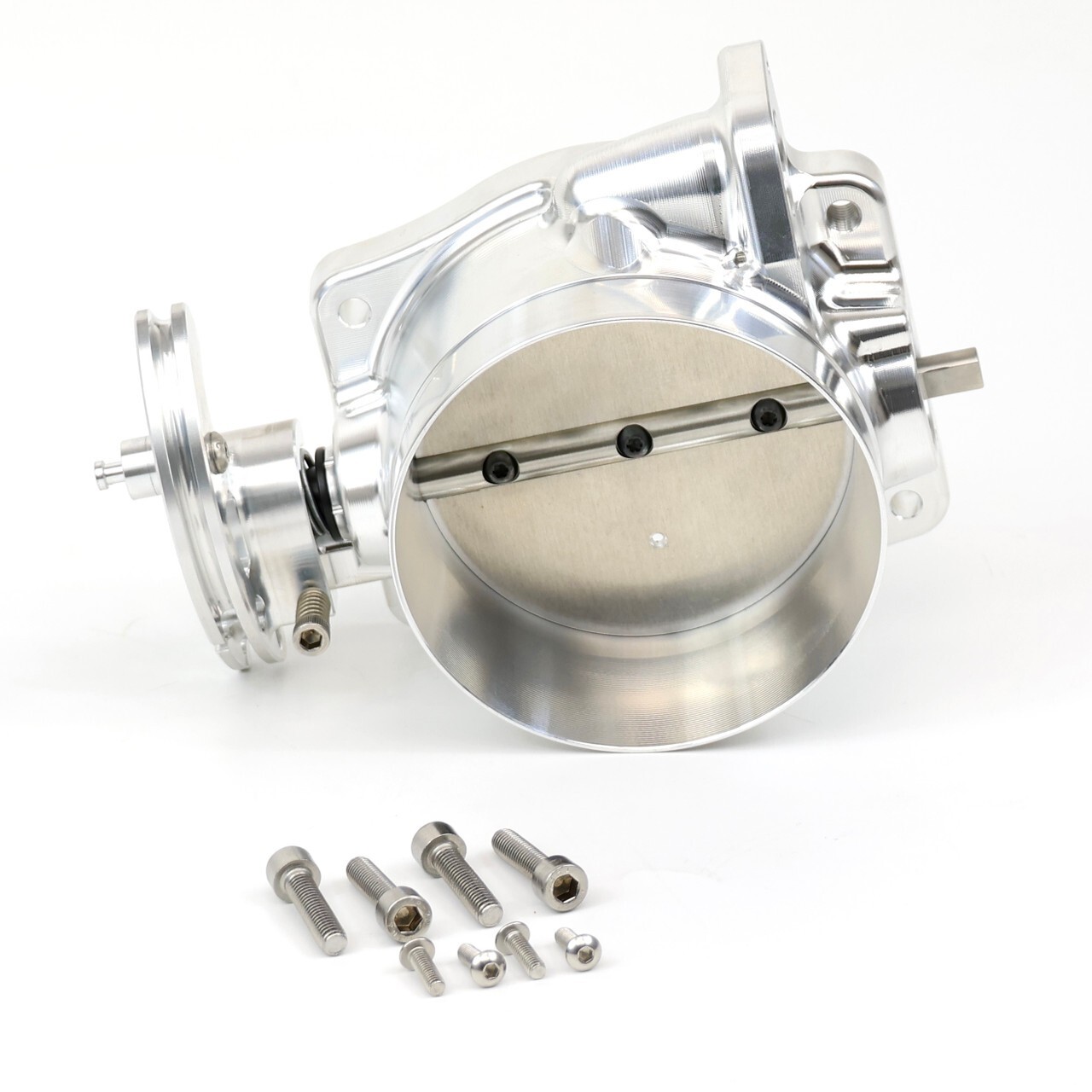 Nick Williams 103MM LS Cable Throttle Body Natural Billet Finish LS1 ...