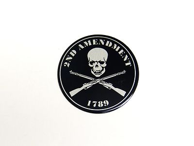 1 ROUND 1789 2ND AMENDMENT ALUMINUM EMBLEMS BADGES RARE | eBay