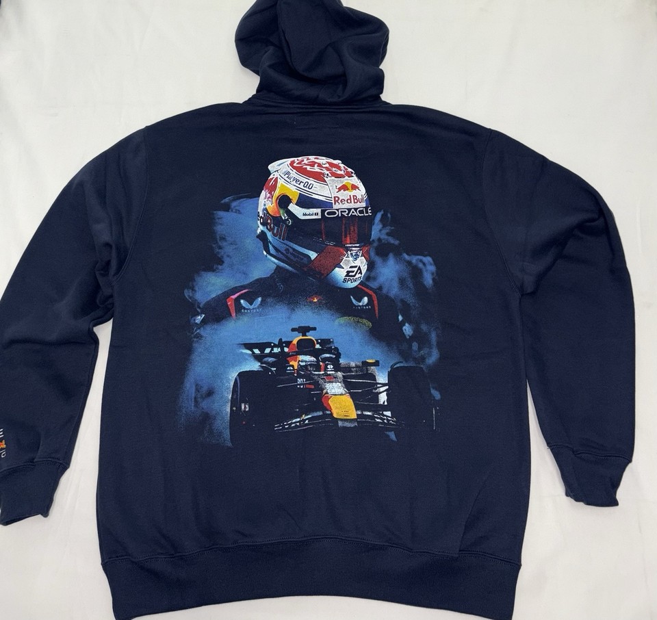 HOLLISTER RELAXED ORACLE RED BULL RACING GRAPHIC HOODIE SIZE Large | eBay