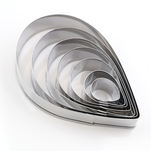 Rose Petal Cutter Cake Molds 7 Sizes Cookie Cutter Pink Leaf Fondant ...