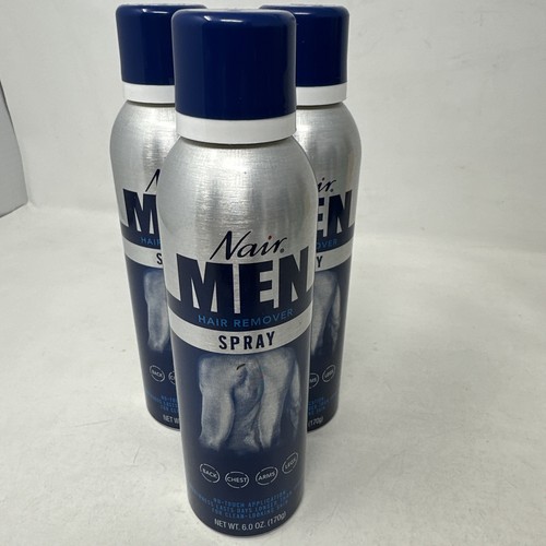 Nair Men Hair Remover Spray Back Chest Arms Legs 6oz Discontinued Lot x ...