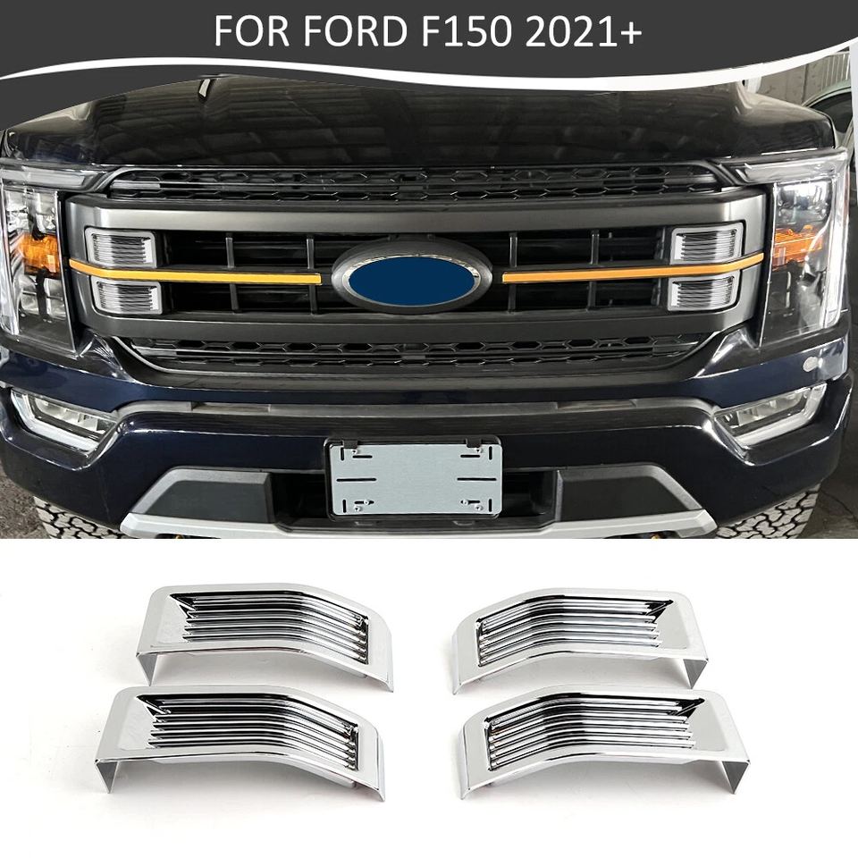 Chrome Full Console Interior Cover Exterior Trim For Ford F150 2021 ...