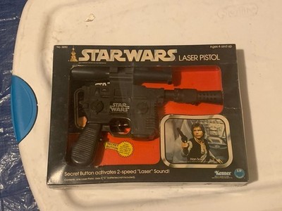 “Sealed” NEW Vintage Star Wars 1978 Kenner Han Solo Blaster Laser ...