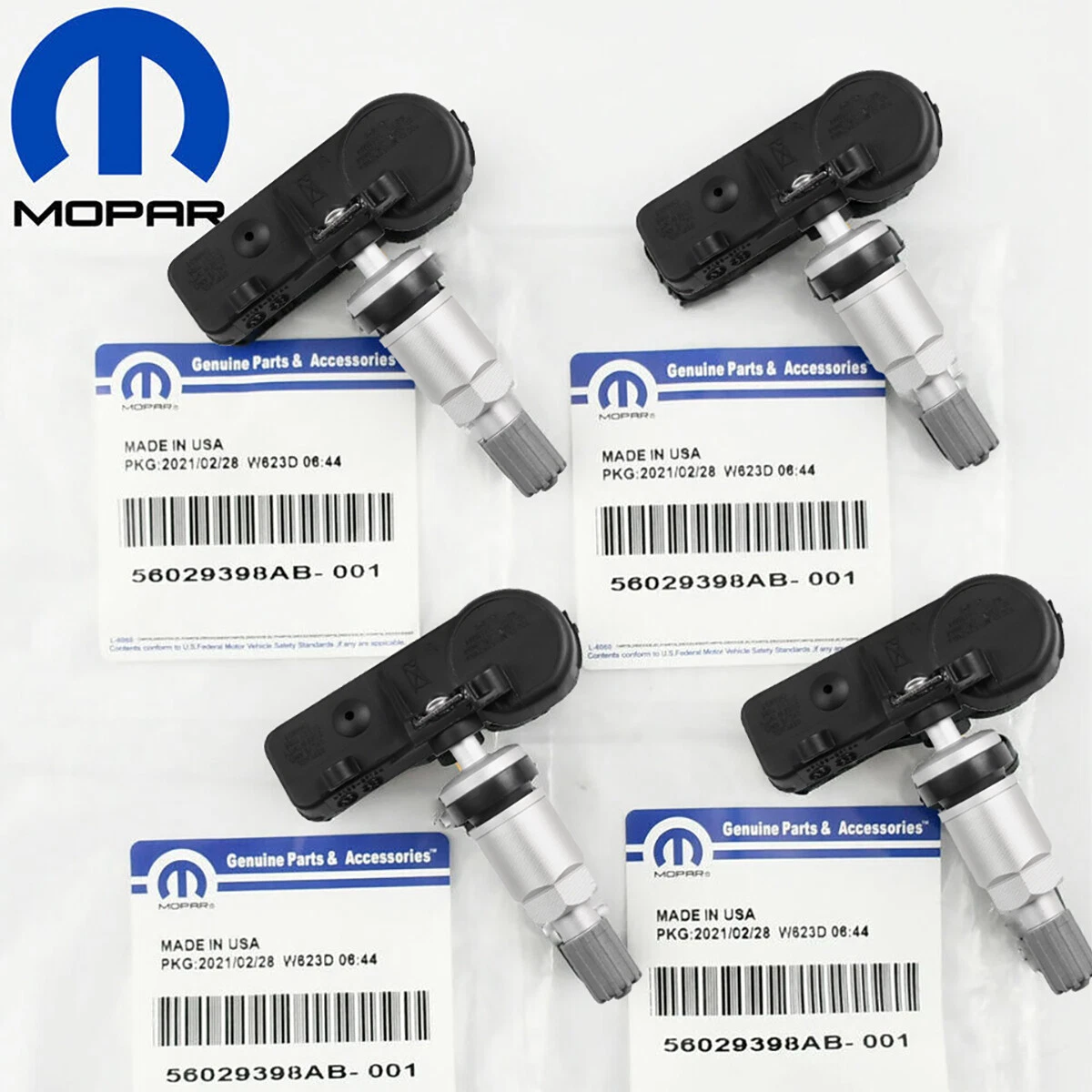 4Pc Genuine Mopar Tire Pressure Sensor TPMS Dodge Chrysler Jeep RAM ...