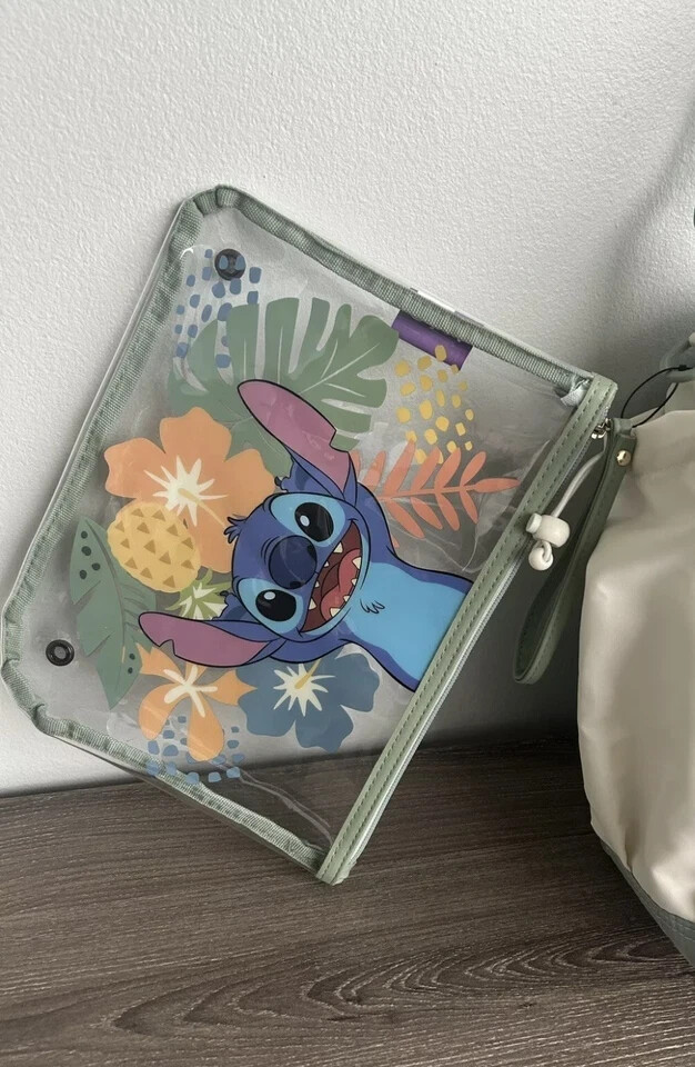 Disney Lilo and Stitch 3pc Travel Tote Bag w/water bottle crossbody ...