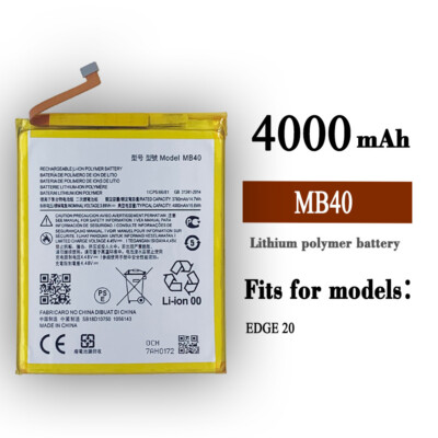 100% New Suitable Battery For Motorola Edge 20 MB40 Replacement 4000mAh ...