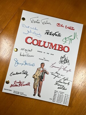 Columbo Pilot Script Signed- Autograph Reprints- 88 Pages- Peter Falk ...