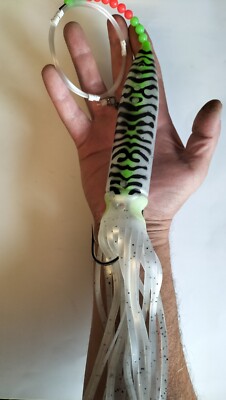 31cm GIANT SEA FISHING SQUID BOAT LURE,WRECK, NORWAY COD/TUNA/HALIBUT ...