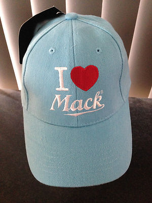 BNWT Genuine Mack Merchandise Pale Blue Cotton I Love Mack Kids Sz 54cm ...