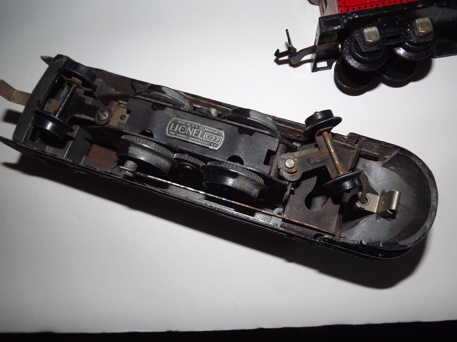 Lionel 027 1688e Engine Train 1940's Set BoxCar,Caboose,Shell Tanker ...