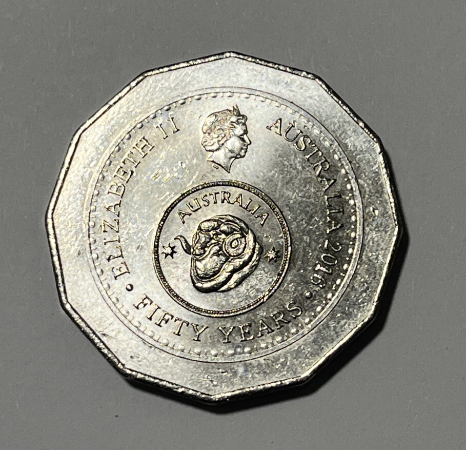2016 Changeover 50 Fifty Cent Coin - Australian Low Mintage ...