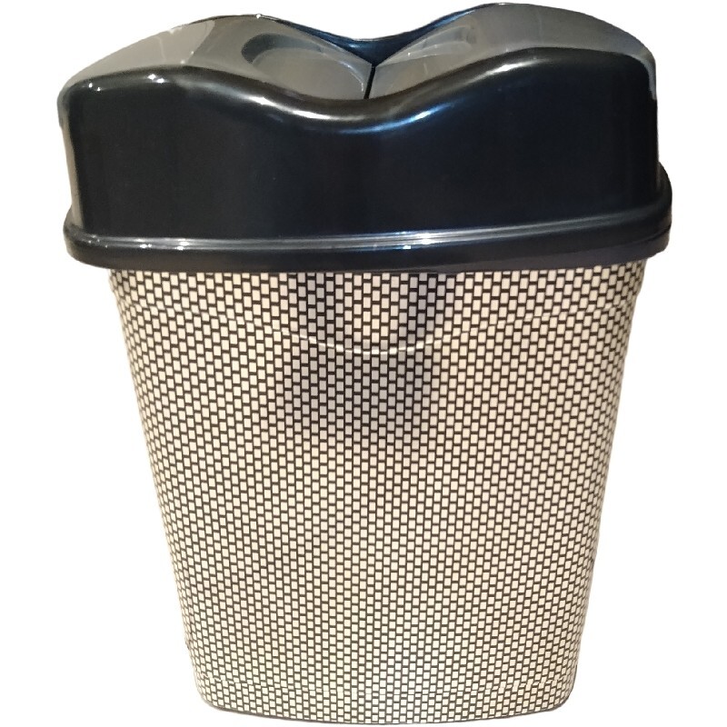 8L Plastic Dustbin Kitchen Office Bathroom Waste Bin Rubbish Paper ...