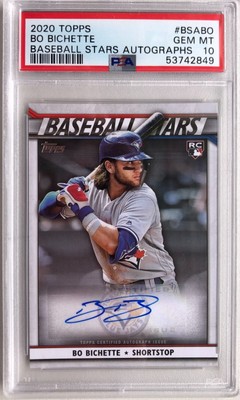 2020 Topps Series One BO Bichette Baseball Stars #BSA-BO Autograph (PSA ...