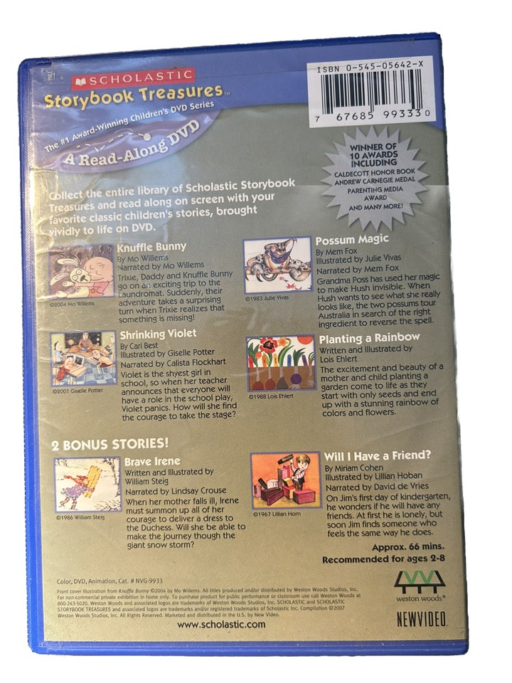 Knuffle Bunny...and More Great Childhood Adventure Stories (DVD, 2007 ...