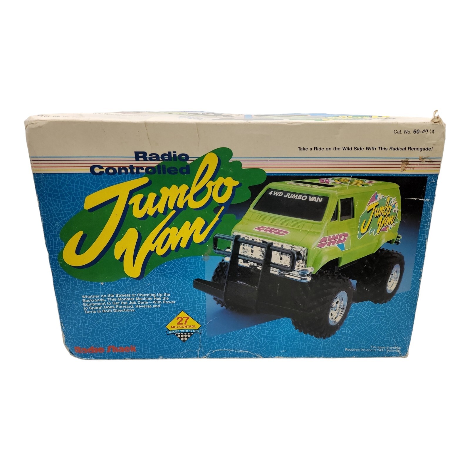 Vintage Radio Shack JUMBO VAN Remote Control Buggy 1980’s RC Car w/ Box ...