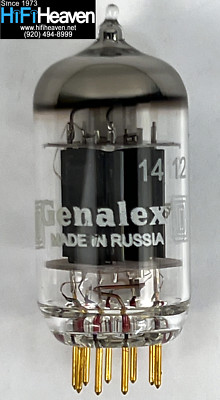 GENALEX GOLD LION USED ECC81/12AT7 Tests Strong/Balanced Orig. Box Gold ...