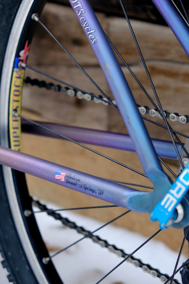 Early Moots Rigormootis Anodized 17" Mountain Bike Hardtail Titanium ...