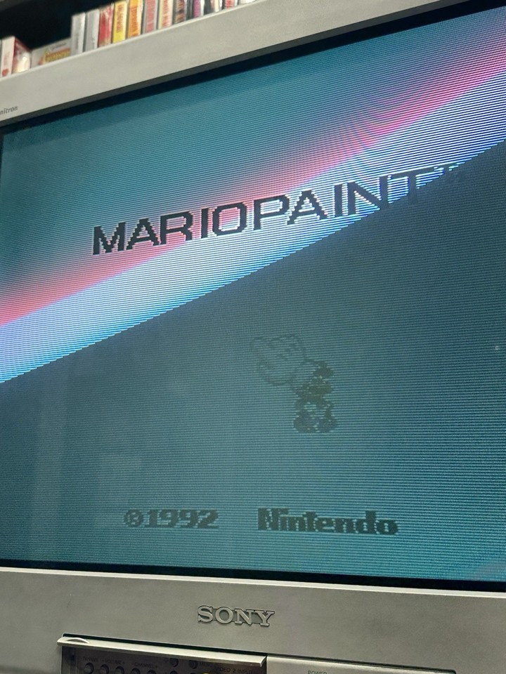 Mario Paint SNES Super Nintendo Video Game Creative Art TESTED | eBay