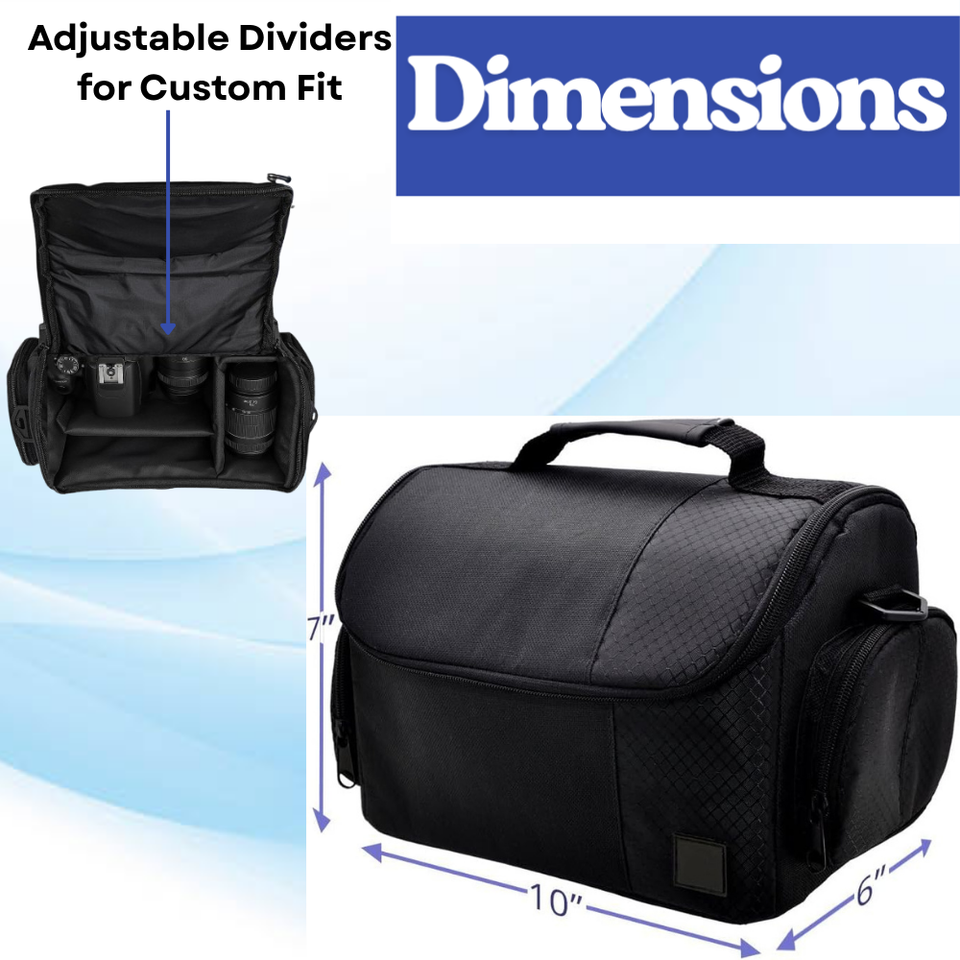 Large Camera/Video Case for Nikon D700 D3000 D3100 D3200 D5000 D5100 ...