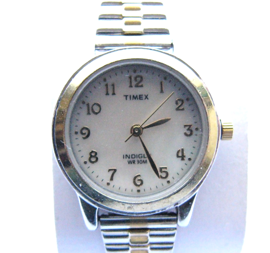 Timex Women's Watch T2M828 Quartz Indiglo Mother of Pearl Dial Two Tone ...