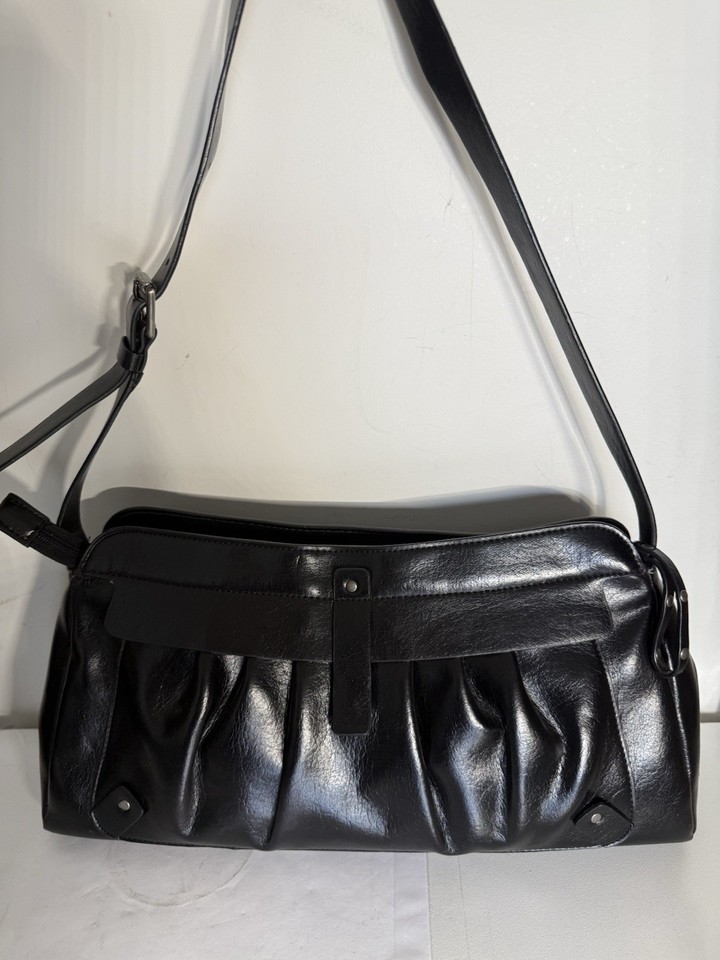 Vintage Esprit Black Nylon Shoulder Bag Purse Y2K Style Very Clean ...