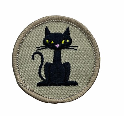 BSA Licensed Black Cat Patrol Badge Boys 2 inch Patch AVAQ0130 F6D9Z | eBay
