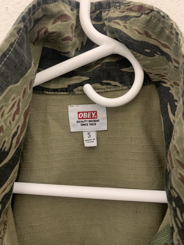 obey jacket small | eBay