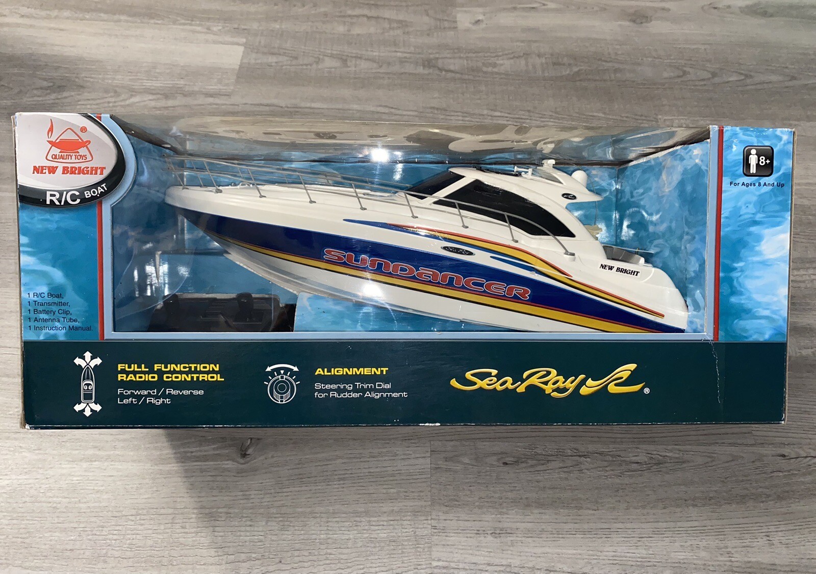 2007 New Bright Sea Ray Sundancer 48 R/C Boat no. 7185 NEW IN BOX. | eBay
