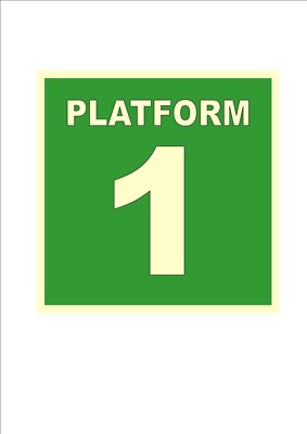 Railway Station Sign Reproduction British Rail Platform Number Sign ...