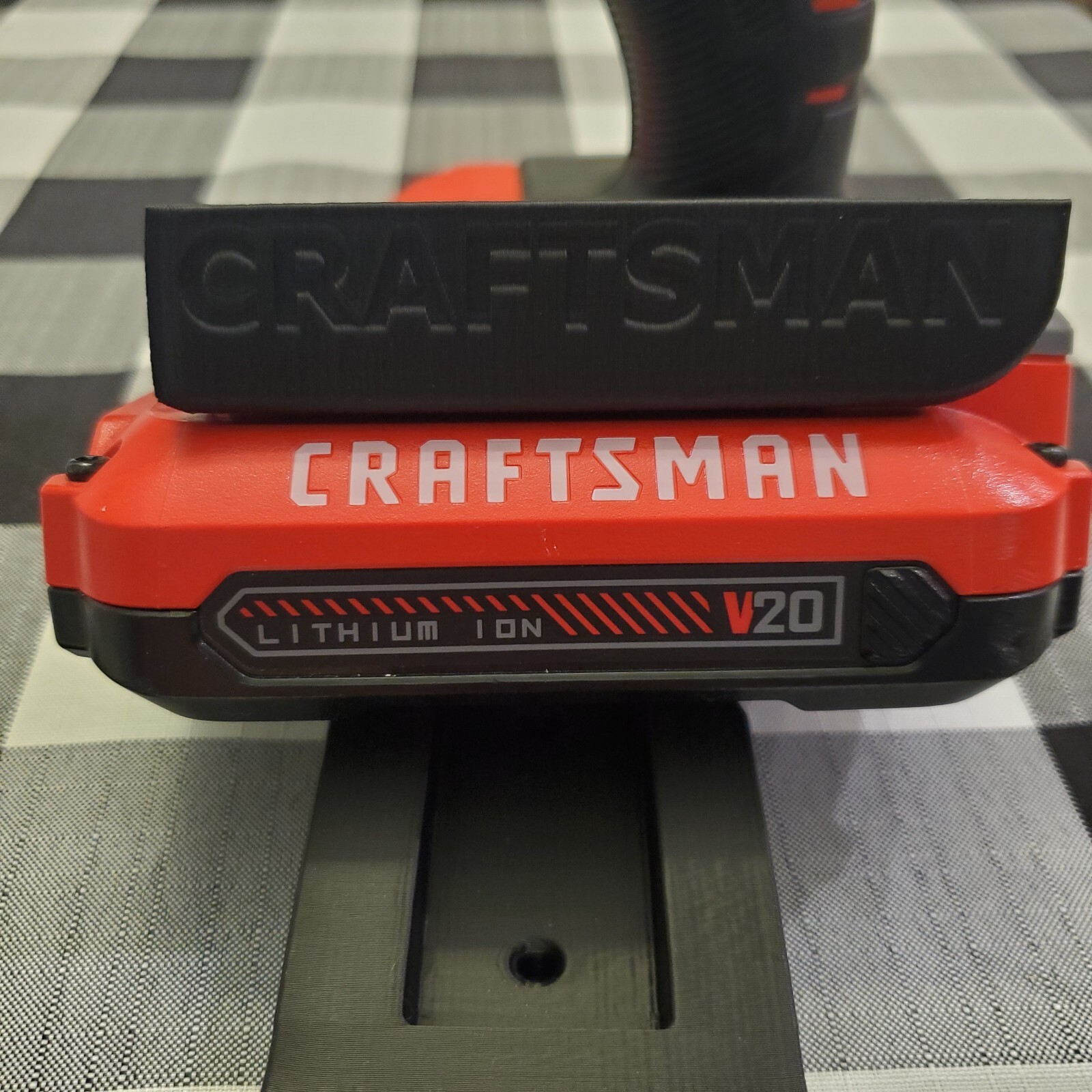 Craftsman V20 Battery Holder / Mount / Hanger Drill, Impact and other ...