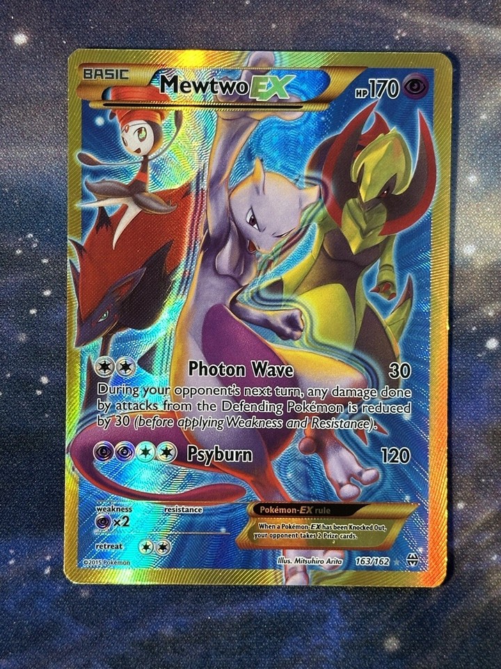Mewtwo Ex 163/162 XY BREAKthrough Secret Rare Holo Full Art 2015 ...