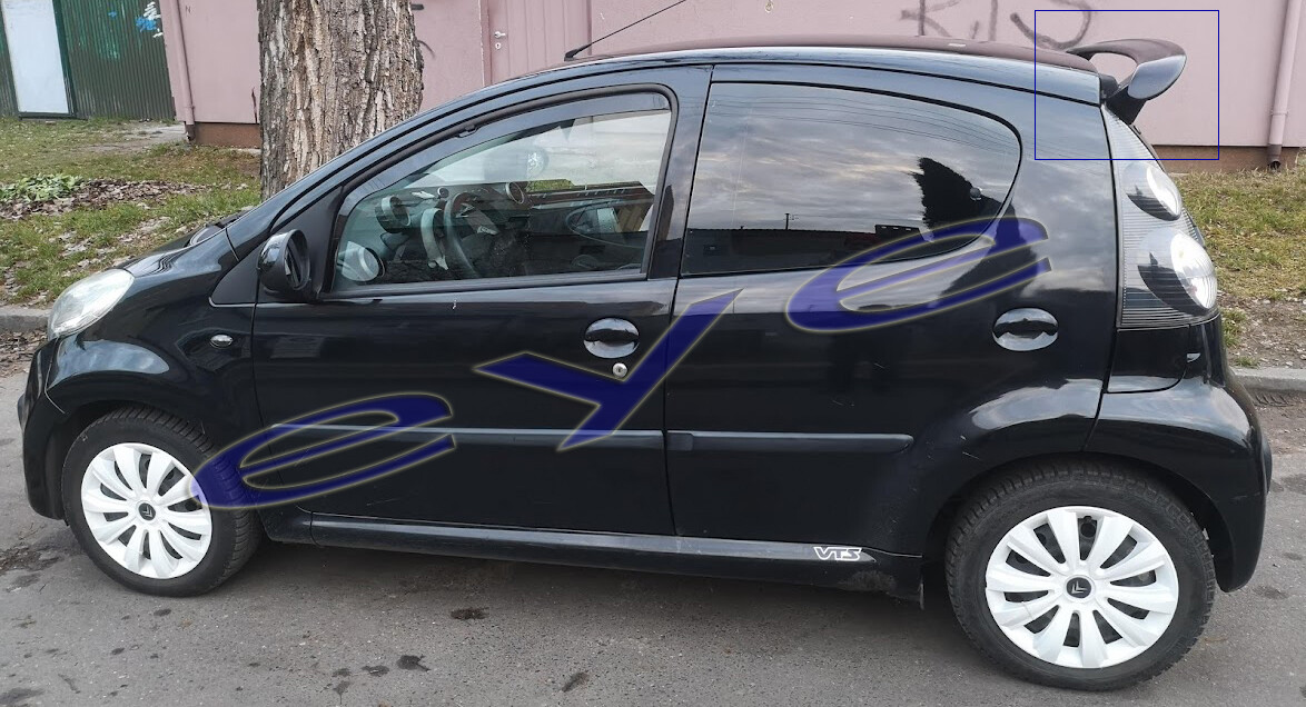 PEUGEOT 107 CITROEN C1 REAR ROOF SPOILER X-LINE LOOK | eBay UK