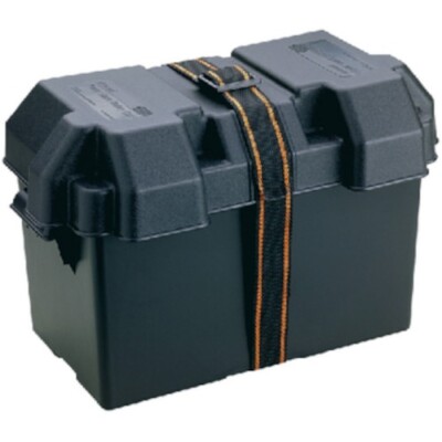 Attwood Marine Standard Vented Battery Box Fits Group 27, Black | eBay
