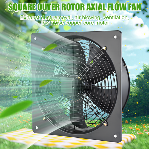 12 inch Industrial Ventilation Extractor Metal Plate Fan Axial ...