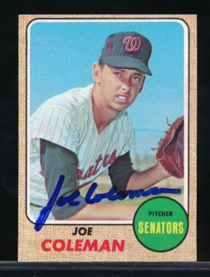1968 Topps #573 Joe Coleman high # EXMT to Nm signed auto autograph | eBay