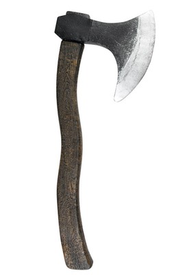 Deluxe Halloween Gothic Prop Axe Fancy Dress Accessory Medieval Cosplay ...